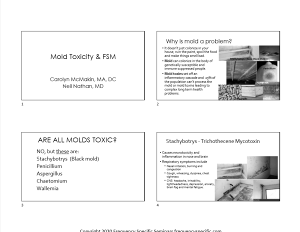 Mold Handout Cover - Frequency Specific Microcurrent - Frequency Specific Microcurrent