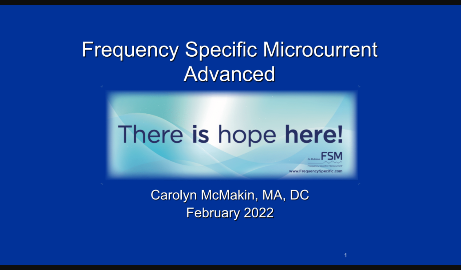 2024 PHOENIX ADVANCED EVENT - Frequency Specific Microcurrent - Frequency Specific Microcurrent